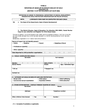 South africa form reporting - Fill Out and Sign Printable PDF Template ...