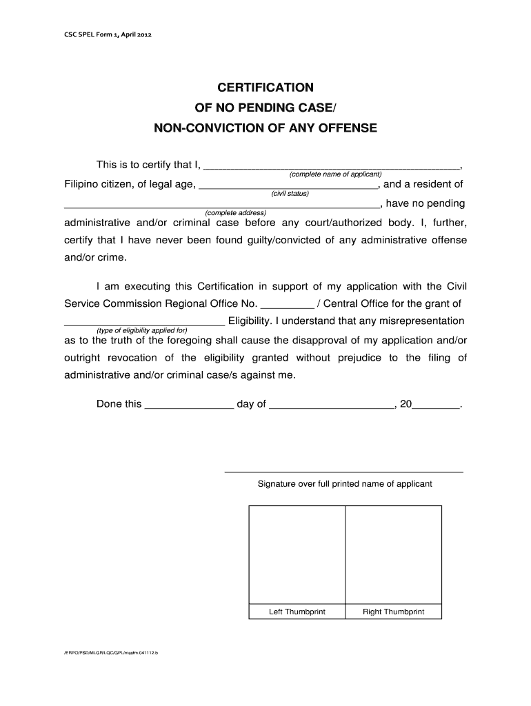 Csc Spel Form 1 April 2012 AirSlate SignNow Csc Spel Form 1 April 2012 AirSlate SignNow
