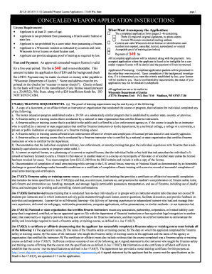 Wisconsin concealed carry - Fill Out and Sign Printable PDF Template ...