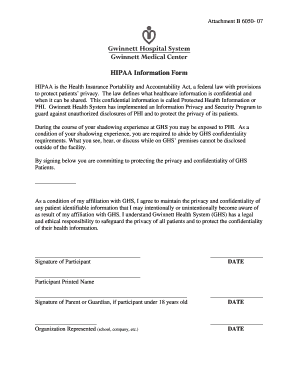 Gwinnett medical center hipaa form - Fill Out and Sign Printable PDF ...