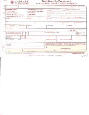 Knights of columbus form 100 - Fill Out and Sign Printable PDF Template ...