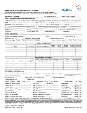 Metlife fact finde form - Fill Out and Sign Printable PDF Template ...