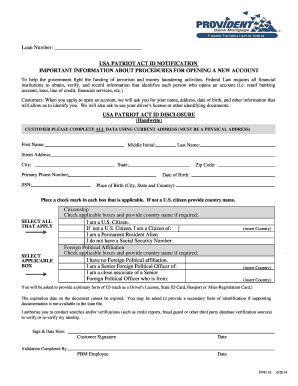 Patriot act form - Fill Out and Sign Printable PDF Template | SignNow