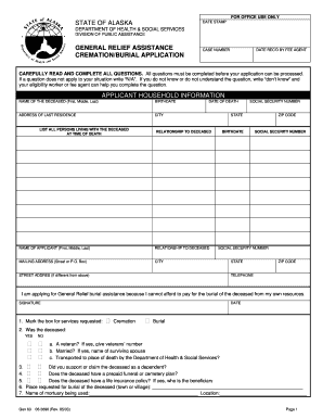 State of alaska burial assistance form - Fill Out and Sign Printable ...