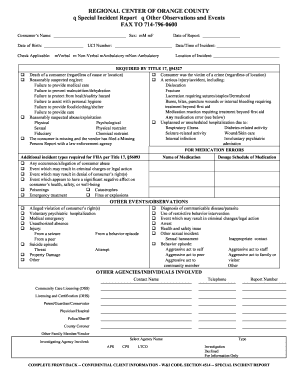 Printable Police Report Form