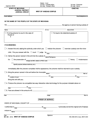 Proof of service michigan - Fill Out and Sign Printable PDF Template ...