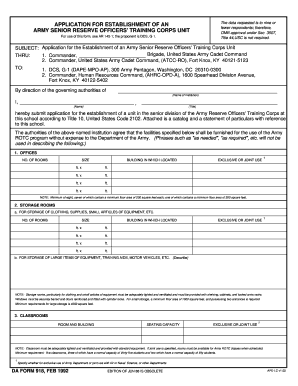 DA FORM 918, FEB 1992 - Army Electronic Publications & Forms - apd army ...