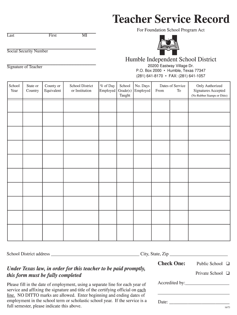 Service Record For Government Employees Sample 1973 2024 Form Fill