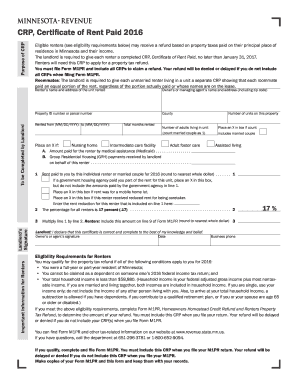 2023 Crp Form - Printable Forms Free Online