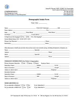 Pain Management Templates
