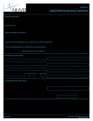 Nhvr forms add vehicle - Fill Out and Sign Printable PDF Template | SignNow