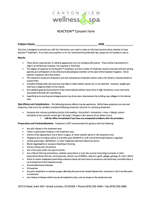 Spa consent form - Fill Out and Sign Printable PDF Template | SignNow