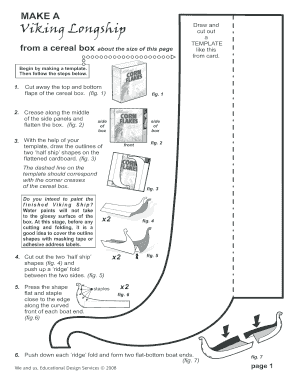 Viking Longship Template