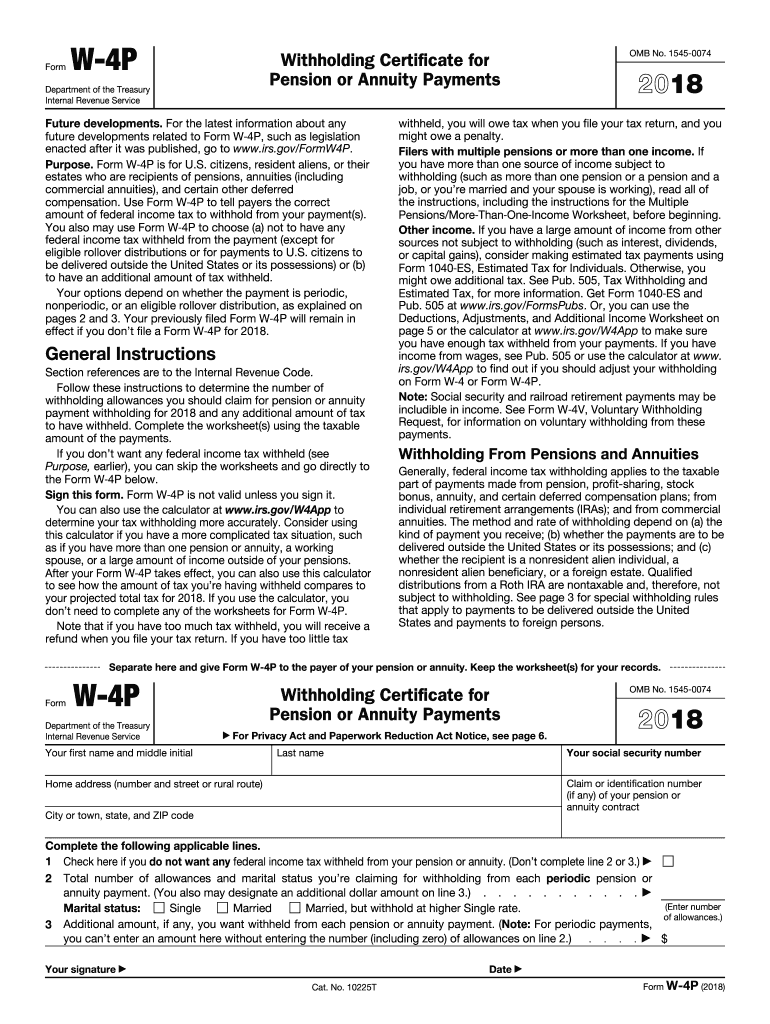 W 4p 2018 2024 Form Fill Out And Sign Printable PDF Template
