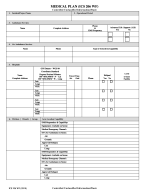 Ics 206 word form fillable - Fill Out and Sign Printable PDF Template ...
