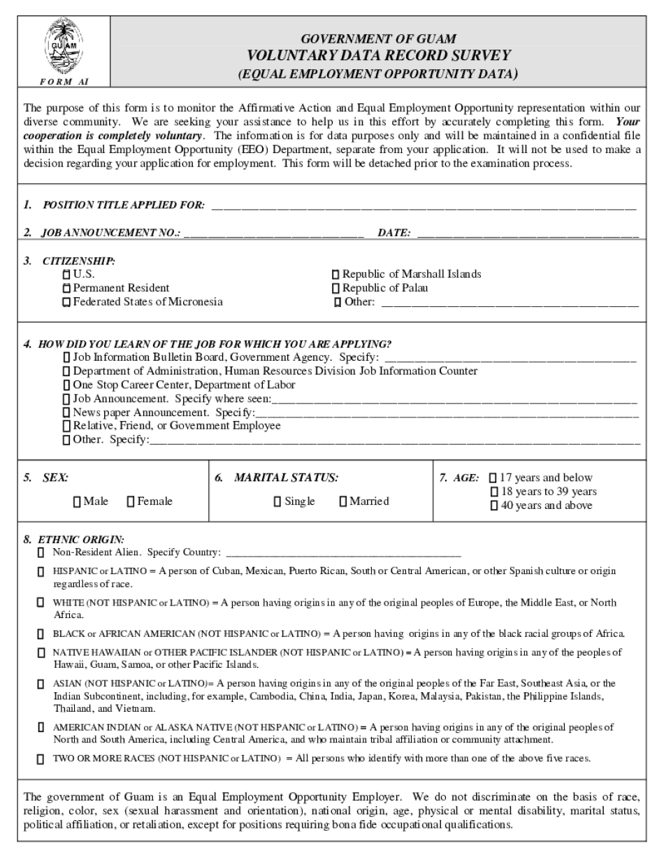 Guam Application Form - Fill Out and Sign Printable PDF Template | signNow