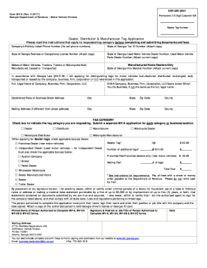 Get And Sign Georgia Form Mv 6a 2017-2019 - Fill Out and Sign Printable ...