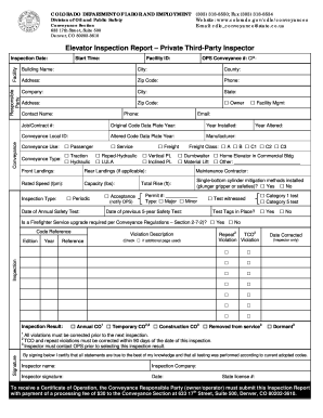 Lift inspection report - Fill Out and Sign Printable PDF Template | SignNow