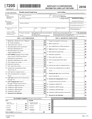 Kentucky Individual Income Tax Forms Kentucky Department - Fill Out and ...