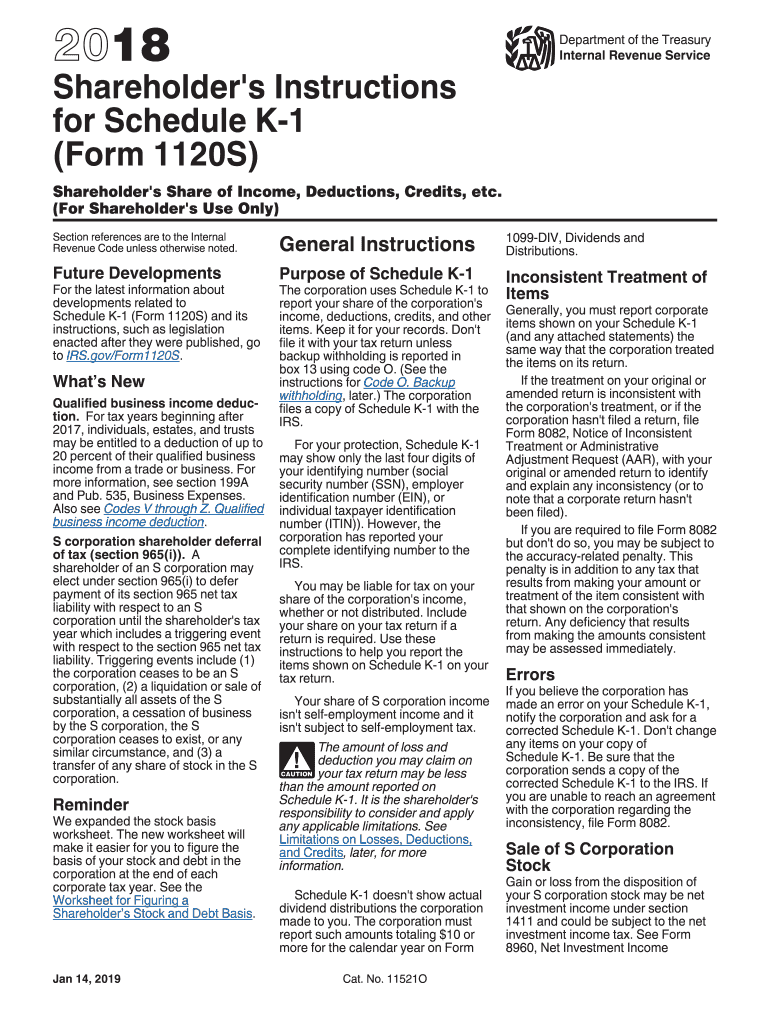 1120s K 1 2018 2024 Form Fill Out And Sign Printable PDF Template