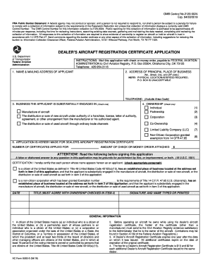 FAA Ac Form 8050 5 - Fill Out and Sign Printable PDF Template | signNow