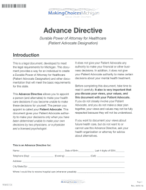 Advance Directives SB Changes - Fill Out and Sign Printable PDF ...