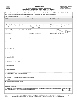 Bio Data Form For Siv - Fill Out and Sign Printable PDF Template | signNow
