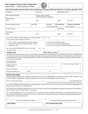 Illinois Notary Public Application Form - Fill Out and Sign Printable ...