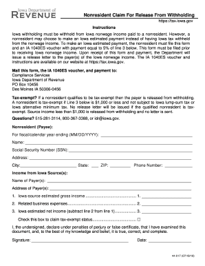 2023 Ia W4 Form - Printable Forms Free Online