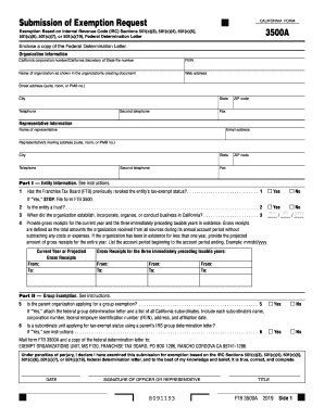 Get And Sign California Form 3500 A. Submission Of Exemption Request ...