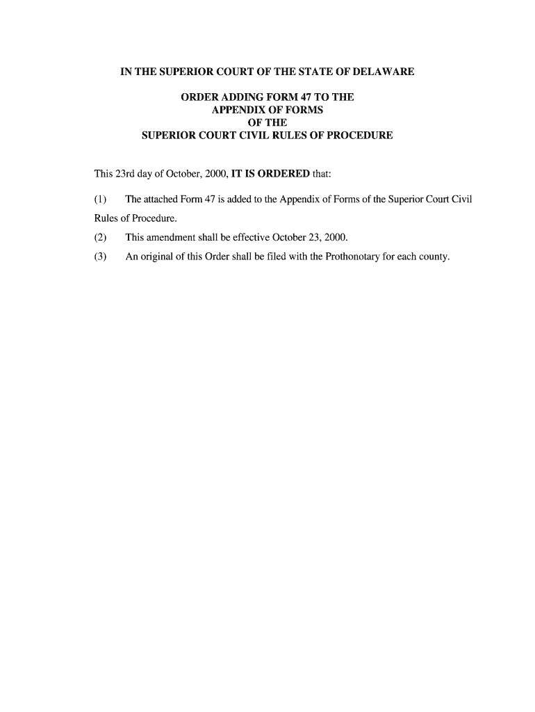 SUPERIOR COURT CIVIL RULES Of PROCEDURE Form Fill Out And Sign