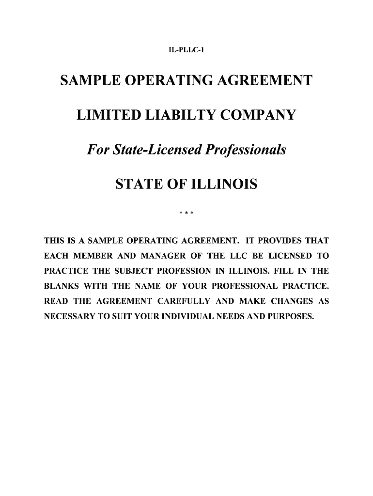 IL PLLC 1 Form Fill Out And Sign Printable PDF Template SignNow IL PLLC 1 Form Fill Out And Sign Printable PDF Template SignNow