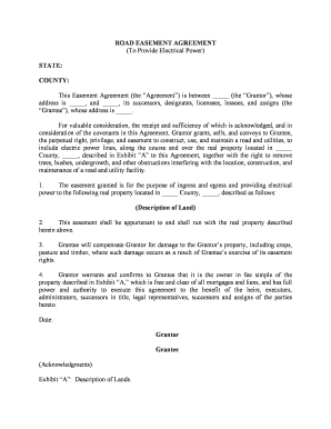 Private Road Agreement Template
