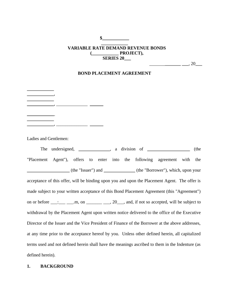 Bond Agreement Form Fill Out And Sign Printable PDF Template SignNow Bond Agreement Form Fill Out And Sign Printable PDF Template SignNow