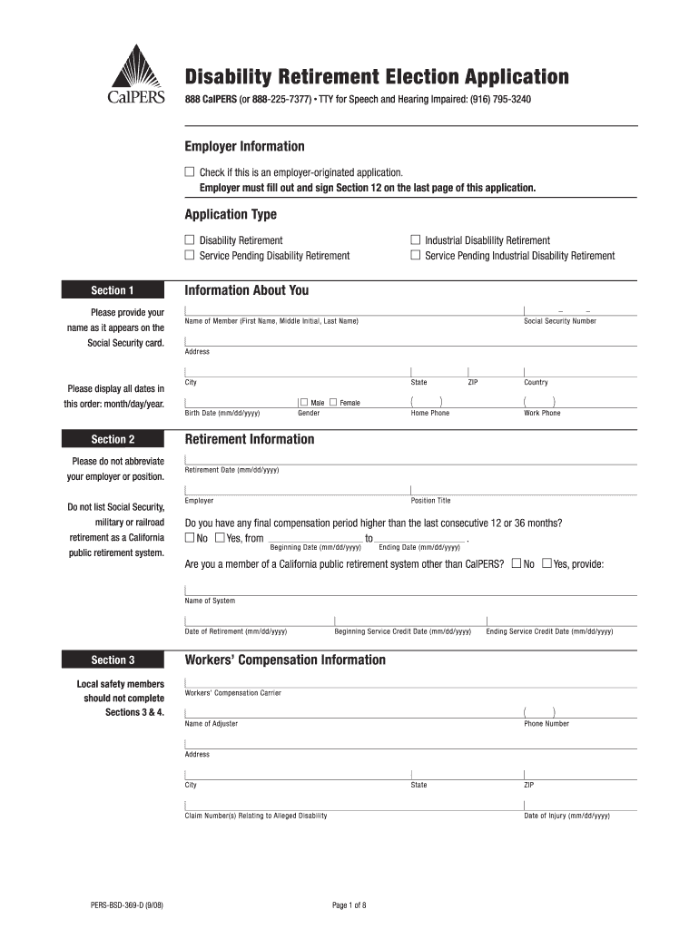Callers Disability Retirement Fillable Form Fill Out And Sign Callers Disability Retirement Fillable Form Fill Out And Sign