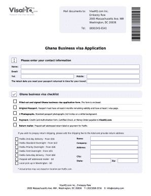 Getting a visa in ghana - Fill Out and Sign Printable PDF Template ...