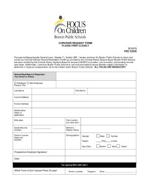 Cori boston public schools form - Fill Out and Sign Printable PDF ...