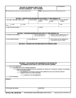 Dd form 785 - Fill Out and Sign Printable PDF Template | SignNow