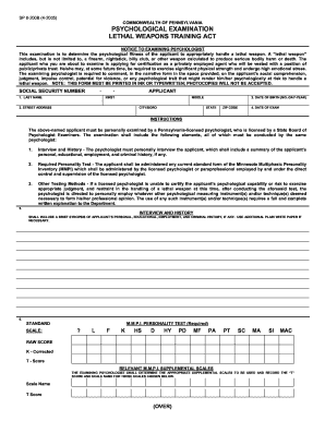 Pa act 235 psychological exam form - Fill Out and Sign Printable PDF ...