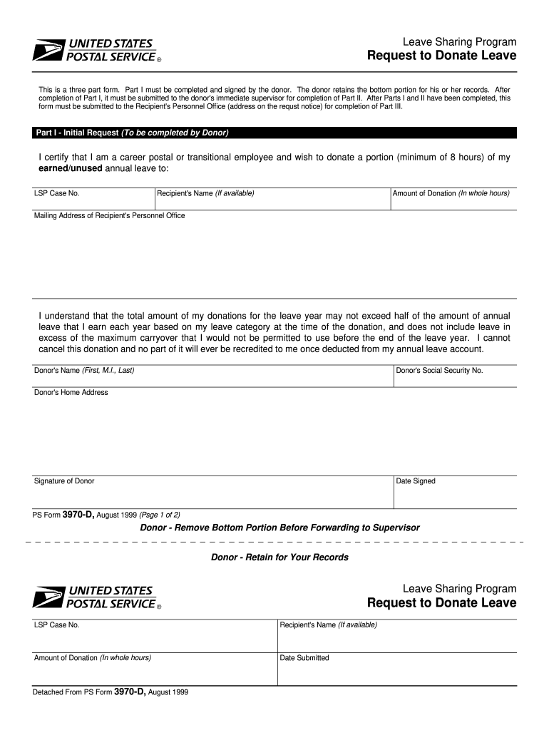 Usps Fmla Printable S 1999 2024 Form Fill Out And Sign Printable PDF