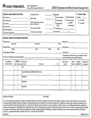 Kaiser Enrollment Form 2023 - Printable Forms Free Online