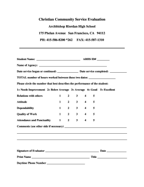 Service evaluation forms - Fill Out and Sign Printable PDF Template ...