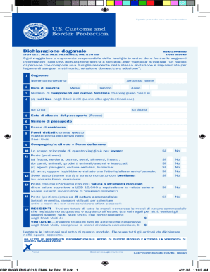 Us Custom Declaration Form Pdf PRE DEPARTURE ORIENTATION