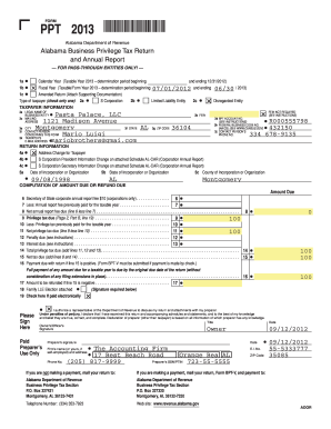 Alabama Ppt Form 2023 - Printable Forms Free Online