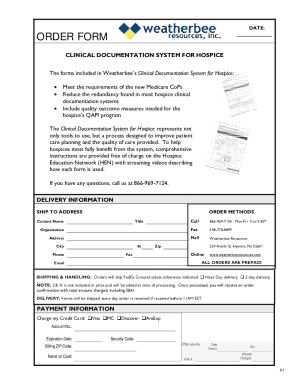 Hospice forms for documentation - Fill Out and Sign Printable PDF ...