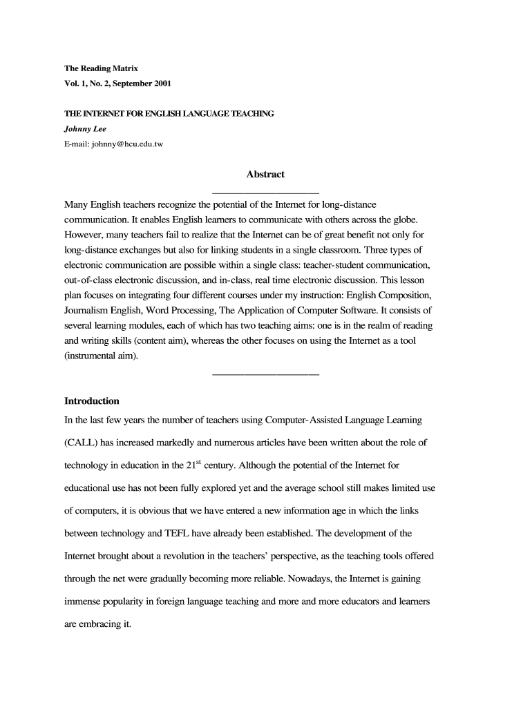 Global Understanding the Reading Matrix Form - Fill Out and Sign ...