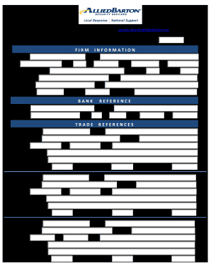 Trade Reference List