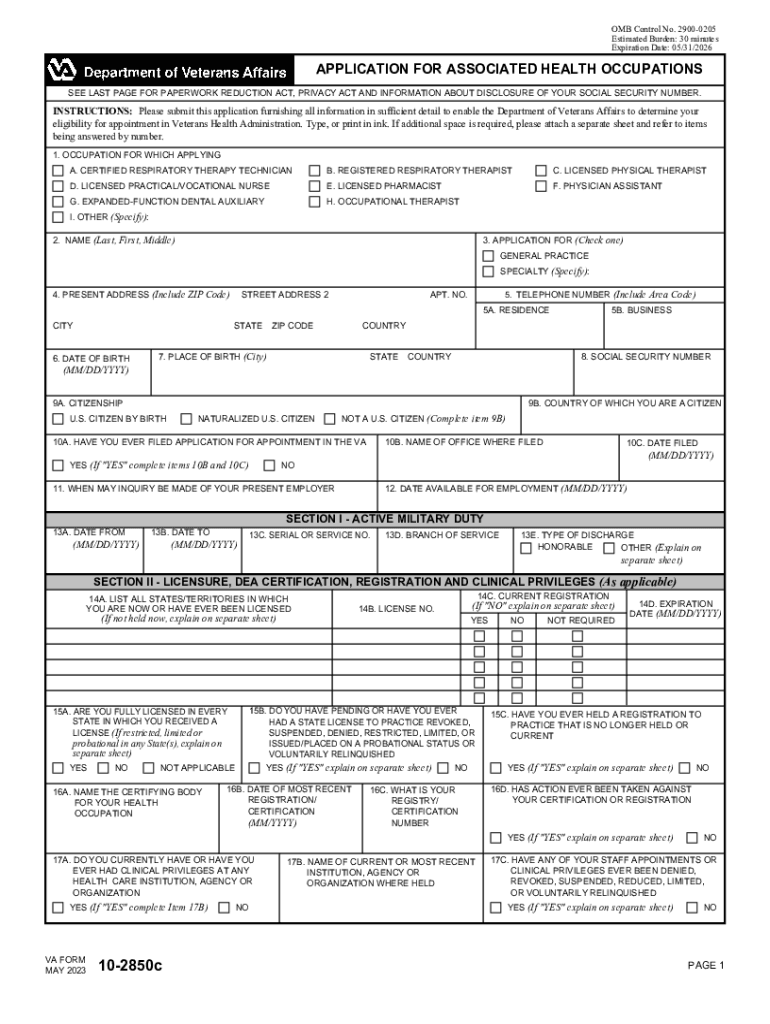 Va 10 2850c Fillable 2023 2024 Form Fill Out And Sign Printable PDF Va 10 2850c Fillable 2023 2024 Form Fill Out And Sign Printable PDF