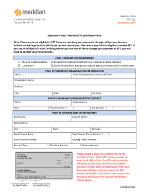 Eft Form Fill Out And Sign Printable Pdf Template Signnow