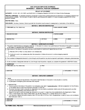 Dd 2365 form - Fill Out and Sign Printable PDF Template | SignNow